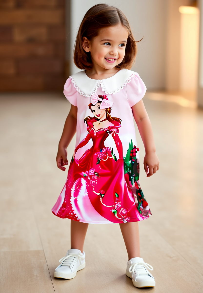Belle Inspired- Pink Princess Fantasy Dress (K176) – LASSIE & LADDIE
