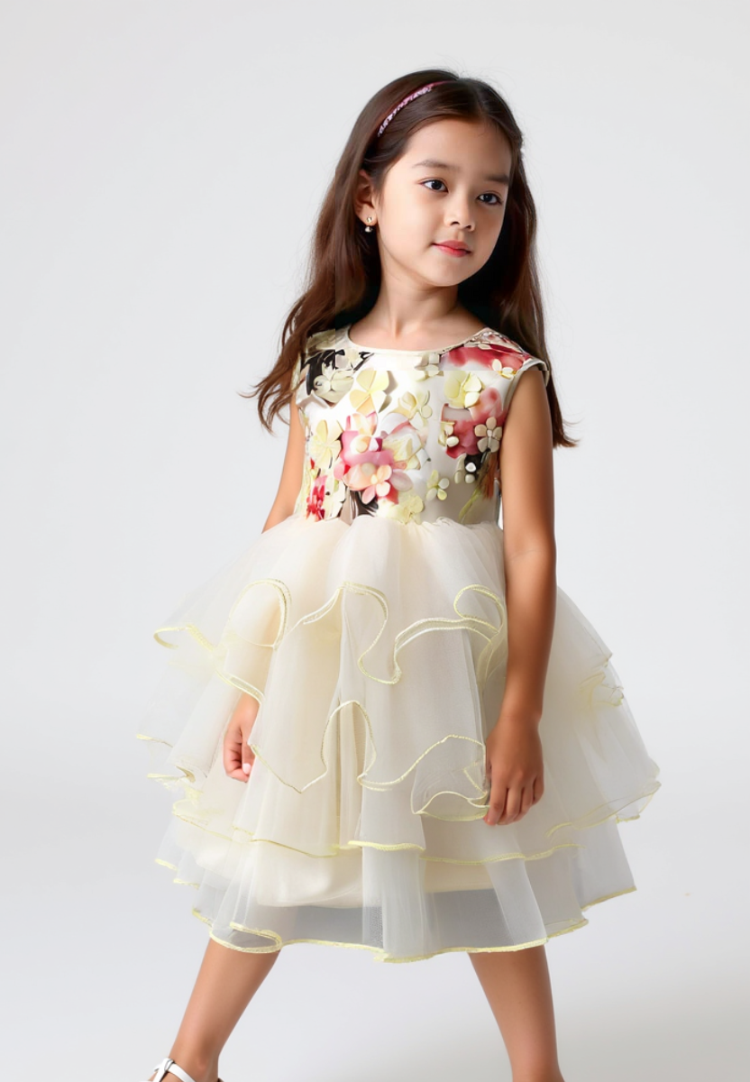“Faylinn Bloom” Yellow Fairy Dress – lassieandladdie